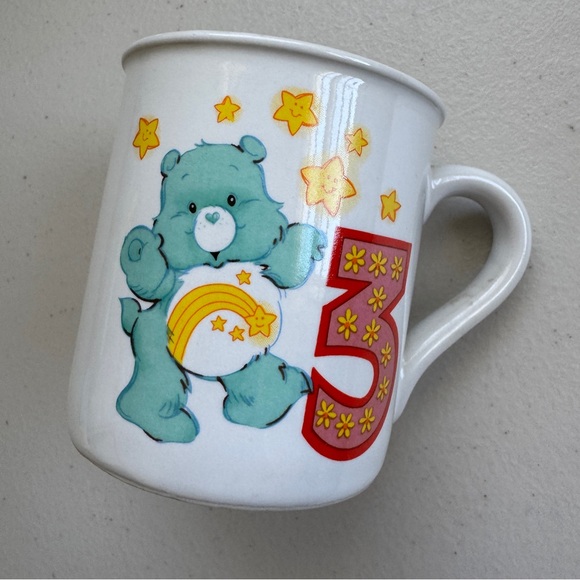 Care Bears | Kitchen | Vintage Care Bears Mug Wish Bear 3 Years Old ...